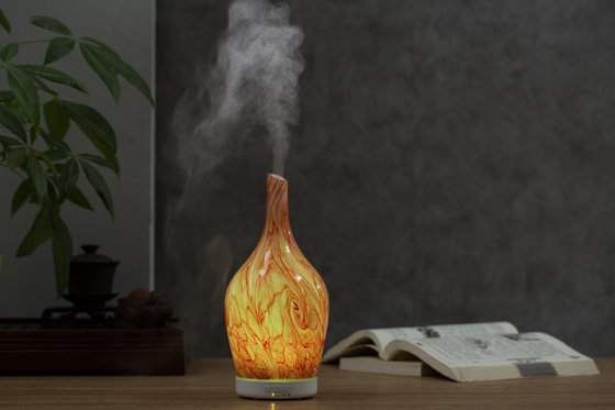7 Color Changing LED Light Aromatherapy Essential Oil Diffuser air ultrasonic humidifier Light Wood color YD-039 supplier
