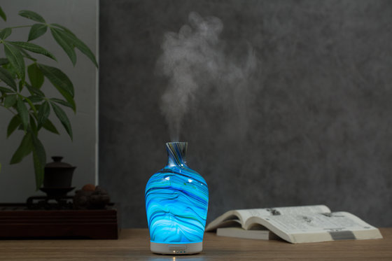 7 Color Changing LED Light Aromatherapy Essential Oil Diffuser air ultrasonic humidifier Light Wood color YD-039 supplier