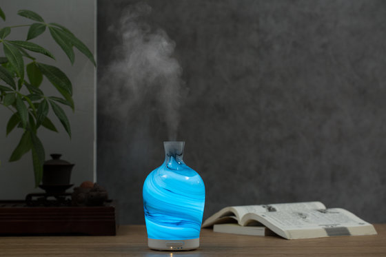 7 Color Changing LED Light Aromatherapy Essential Oil Diffuser air ultrasonic humidifier Light Wood color YD-039 supplier