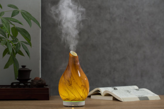 7 Color Changing LED Light Aromatherapy Essential Oil Diffuser air ultrasonic humidifier Light Wood color YD-039 supplier