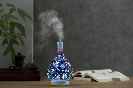 7 Color Changing LED Light Aromatherapy Essential Oil Diffuser air ultrasonic humidifier Light Wood color YD-039 supplier