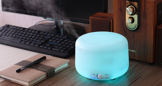 7 Color Changing LED Light Aromatherapy Essential Oil Diffuser air ultrasonic humidifier Light Wood color YD-025 supplier
