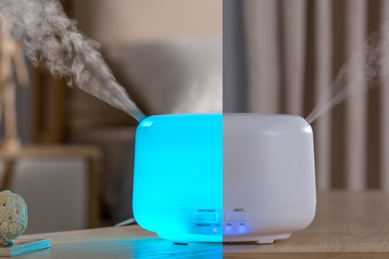 7 Color Changing LED Light Aromatherapy Essential Oil Diffuser air ultrasonic humidifier Light Wood color YD-025-1 supplier