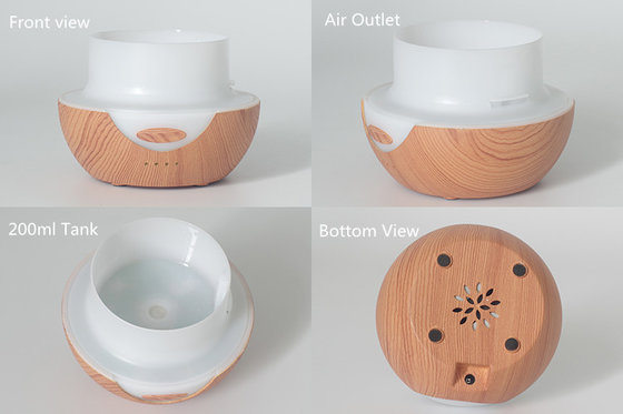 7 Color Changing LED Light Aromatherapy Essential Oil Diffuser air ultrasonic humidifier Light Wood color YD-033 supplier