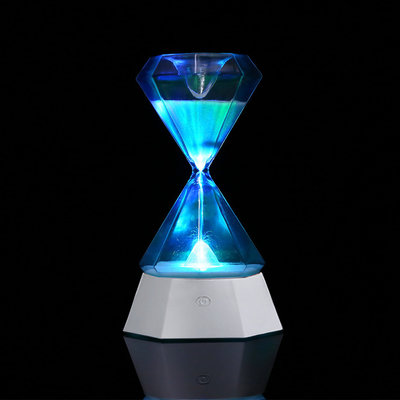 Indoor Wedding Favors Hourglass Custom Diamond Shape Decorate Sandglass With Sliver Sand  GK-SD01 supplier