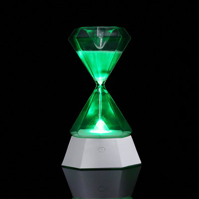 Indoor Wedding Favors Hourglass Custom Diamond Shape Decorate Sandglass With Sliver Sand  GK-SD01 supplier