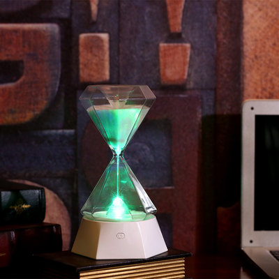 Indoor Wedding Favors Hourglass Custom Diamond Shape Decorate Sandglass With Sliver Sand  GK-SD01 supplier