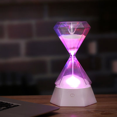 Indoor Wedding Favors Hourglass Custom Diamond Shape Decorate Sandglass With Sliver Sand  GK-SD01 supplier