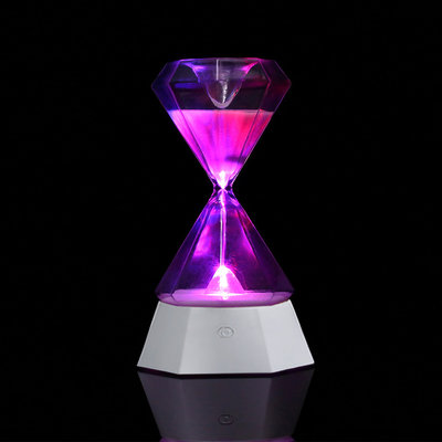 Indoor Wedding Favors Hourglass Custom Diamond Shape Decorate Sandglass With Sliver Sand  GK-SD01 supplier