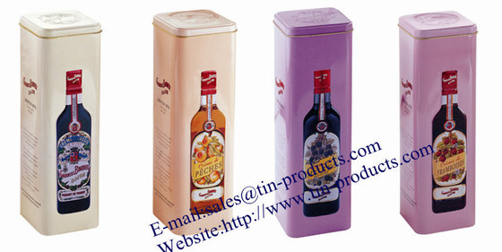 China Custom High Quality wine bottle tin packaging , Lovewine bottle packaging  Box from China Metal Packaging Box supplier supplier