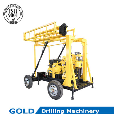 Hydraulic multi-usage wheel-mounted drilling machinery