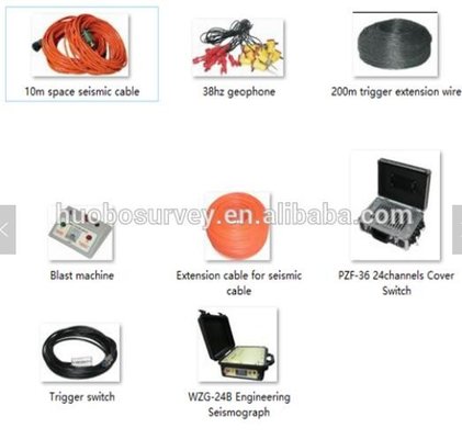 24Channels Seismograph for 50m to 100m Depth Borehole Seismic Survey Instrument