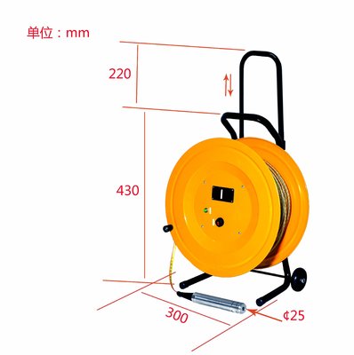 15m 30m~500m Portable Cable Ruler Water Level Sensor with Alarm Water level meter Level Measuring Instruments