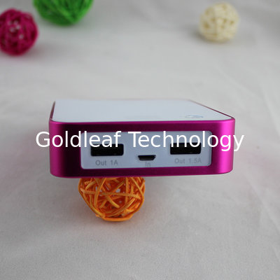 2014 best design portable power bank 5000mah for mobile phone, tablets dual USBs