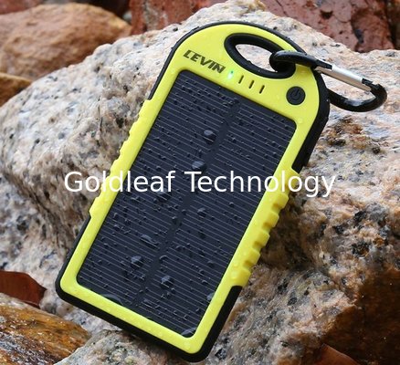 New style motor system  waterproof solar charger 5000mah for promotion