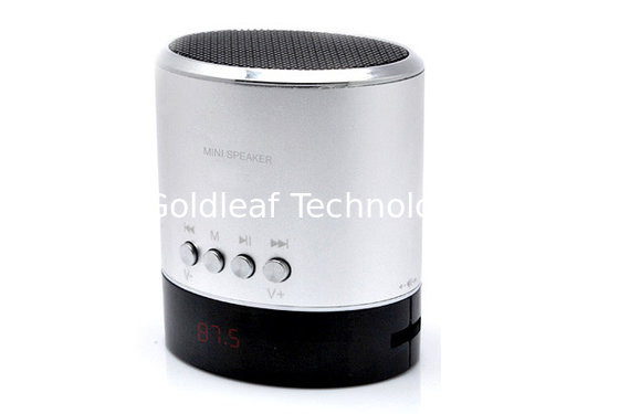 colorful aluminium alloy casing mini car speakers for promotion