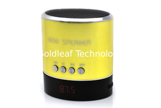 colorful aluminium alloy casing mini car speakers for promotion