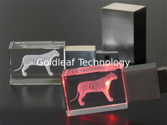 Best selling 1gb 2gb 4gb 8gb crystal USB flash drive with free laser logo