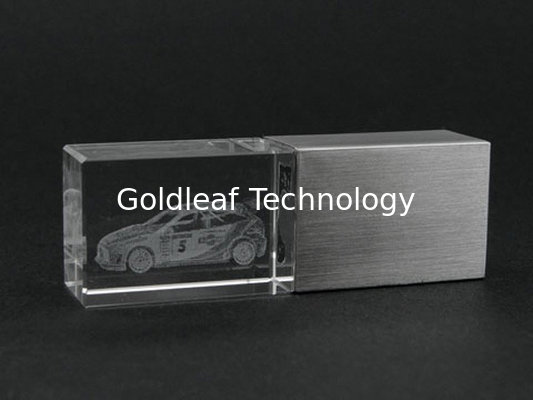 Best selling 1gb 2gb 4gb 8gb crystal USB flash drive with free laser logo