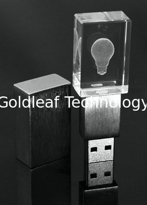 Best selling 1gb 2gb 4gb 8gb crystal USB flash drive with free laser logo