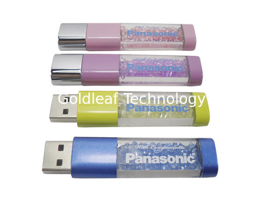2014 Best selling elegant crystal USB flash drive with colorful choices