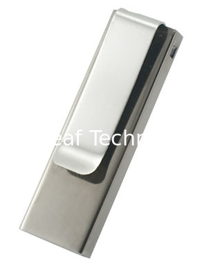 Mini metal clip USB flash drive with free engraved logo 32GB for business