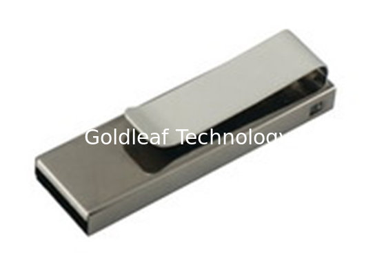 Mini metal clip USB flash drive with free engraved logo 32GB for business