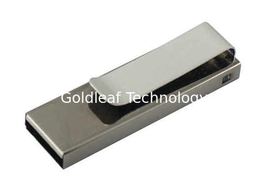 Mini metal clip USB flash drive with free engraved logo 32GB for business