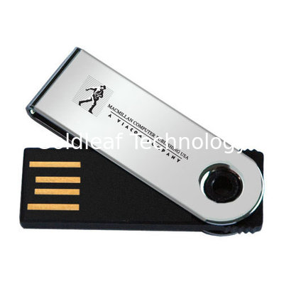 New creative mini metallic swivel USB flash drive with free ball chain 1GB to 32GB