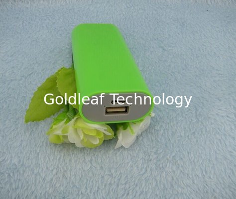High quality 5000mah power bank green plastic casing with free 1c printing