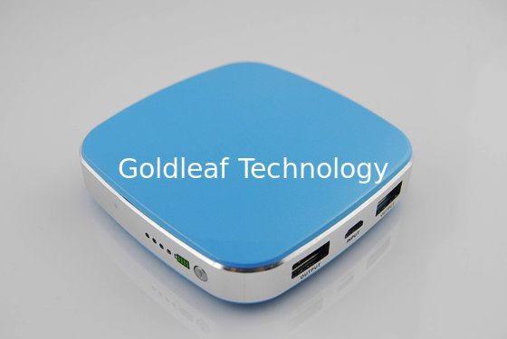 Square shape metal frame 3000mah portable power bank universal phone charger