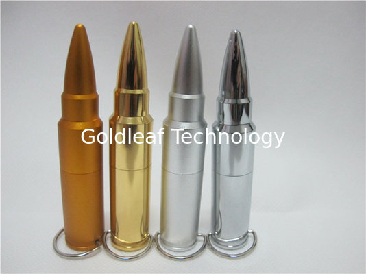 Metallic bullet USB flash drive with key ring 1GB 2GB 4GB