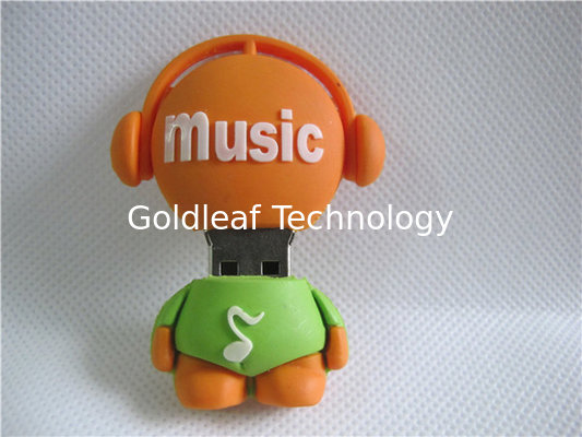 Customizing OEM music boy PVC usb flash drive 16Gb
