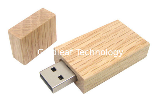 Free engrave logo wooden usb flash drive with gift box packing