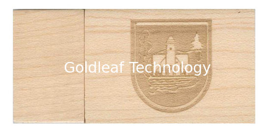 Free engrave logo wooden usb flash drive with gift box packing