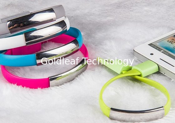 2017 new arrival wristband usb cable for iphone samsung