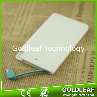 Super slim Credit card power bank 2500mah for mobile phone
