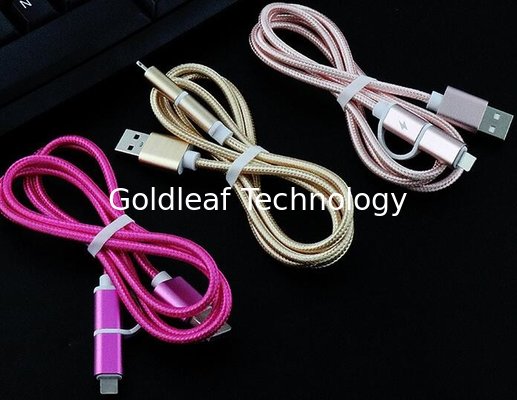 2 in 1 usb cable charging cable for iphone