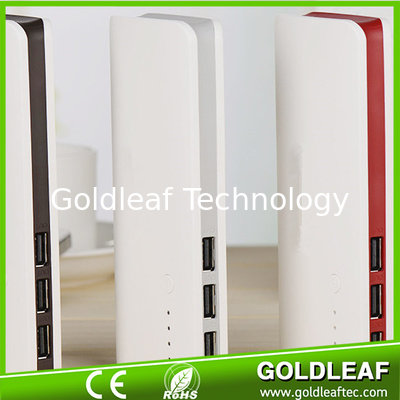 New creative 3 USB port high capacity power bank 12000mah for phone