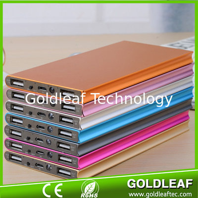 Metallic book shape power bank 8000mah phone charger