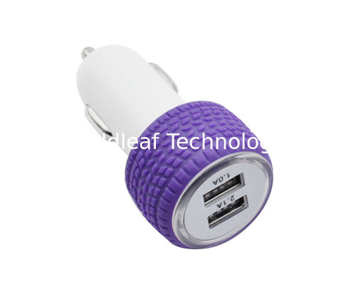 Top Sales Shenzhen Manufacturers Customized Mobile Phone Accessory 5V 2.1A Dual USB silicone Car Charger