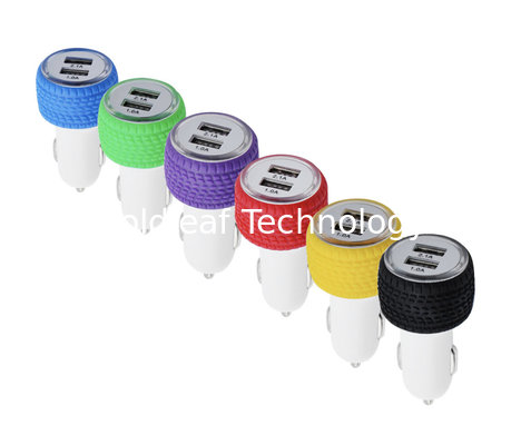 Top Sales Shenzhen Manufacturers Customized Mobile Phone Accessory 5V 2.1A Dual USB silicone Car Charger