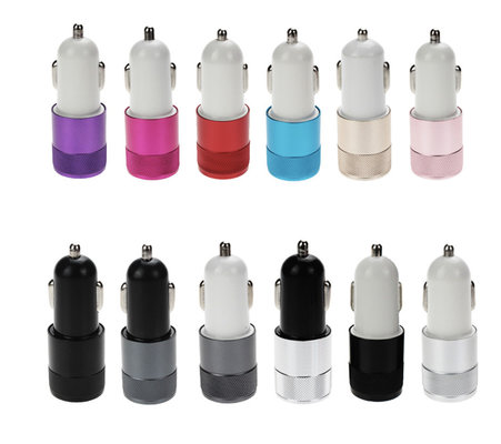 Shenzhen Factory Supply Aluminum 12V Car Battery Charger Emergency Dual USB Car Charger For Mobile Tablet