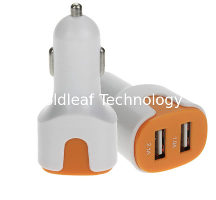 Dual USB led luminous car charger new fast USB car charger adapter quick charge USB3.0