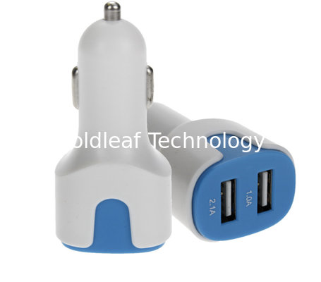 Dual USB led luminous car charger new fast USB car charger adapter quick charge USB3.0