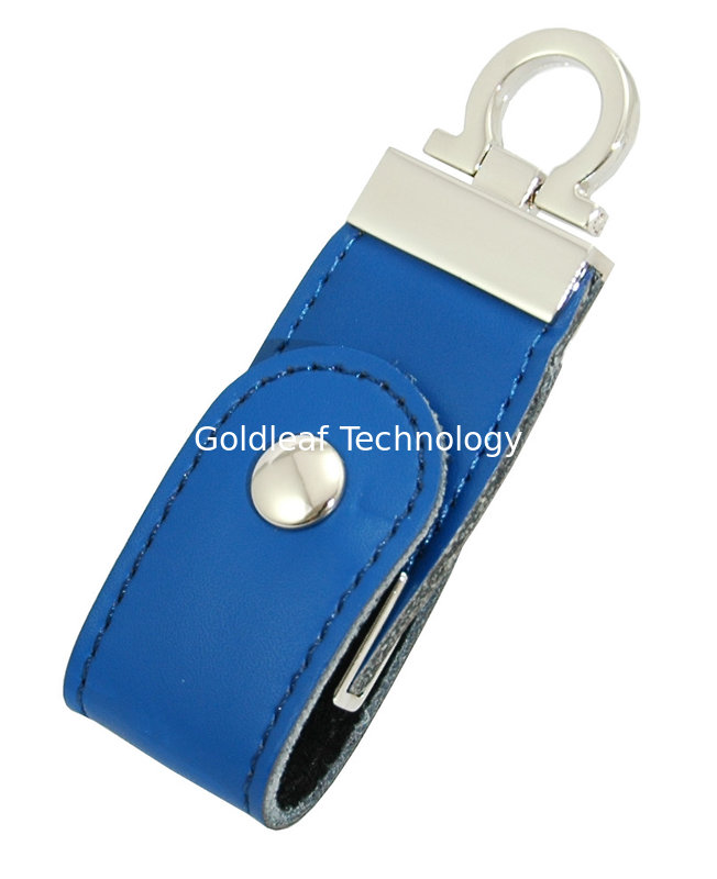 Hot selling leather USB with free keyring in different colors 16GB best cheapest price