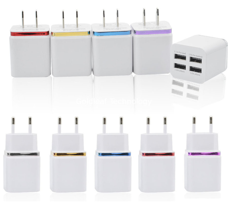 4 USB charger travel adaptor oem chargers for Europe and American