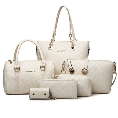PU leather women handbag new design women set bags 6 pcs 1 set snake skin fashion