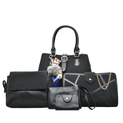 Women Handbags PU Leather Portable Shoulder Bag Chain Woven Messenger Bag