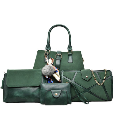 Women Handbags PU Leather Portable Shoulder Bag Chain Woven Messenger Bag